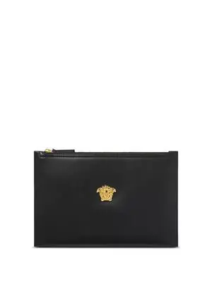 Versace La Medusa Leather Clutch Bag