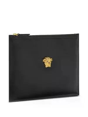 Versace La Medusa Leather Clutch Bag