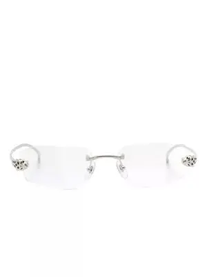 Cartier Panthère De Rimless Eyeglasses - Silver