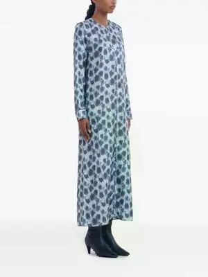 Marni All-over Print Silk Dress
