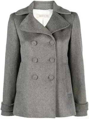 Blanca Vita Double Breasted Coats For Women
