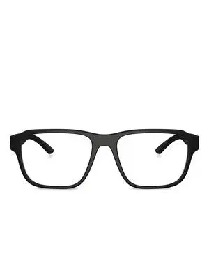 Prada Prada Linea Rossa Rectangle-Frame Glasses Black
