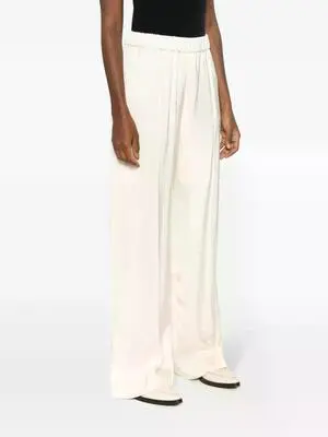 JIL SANDER Pressed-crease Flared Trousers - Neutrals