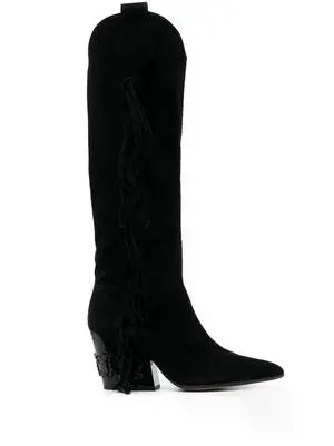 Philipp Plein Calf-leather Cowboy Boots