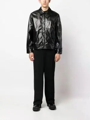 Helmut Lang Zip-up Leather Jacket