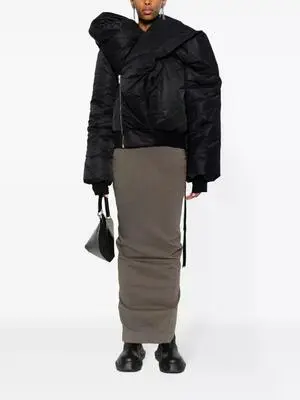 Rick Owens Doll Asymmetric Padded Bomber Jacket