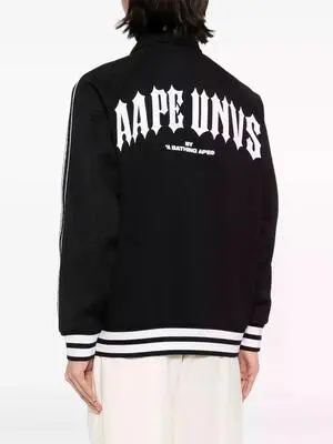 AAPE BY *A BATHING APE Logo-print Striped Bomber Jacket