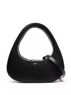 Coperni Swipe Triangular Leather Tote - Black