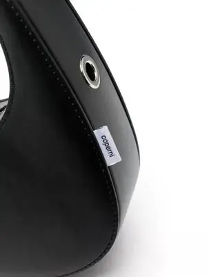 Coperni Swipe Triangular Leather Tote - Black