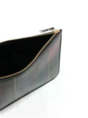 Comme Des Garçons Holographic Tartan Pouch