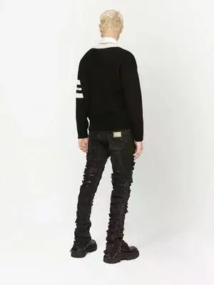Dolce & Gabbana Dg-logo Fisherman's-knit Cardigan
