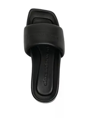 Alexander Wang Float Logo-debossed Platform Slides