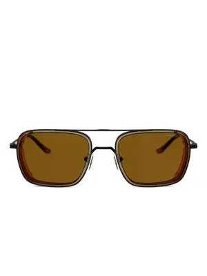 Emporio Armani Pilot-frame Sunglasses - Brown