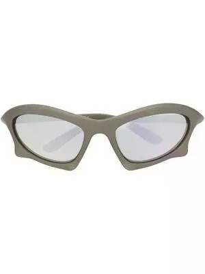 Balenciaga Logo-print Sunglasses - Grey