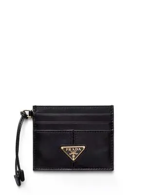Prada Leather Card Holder - Black