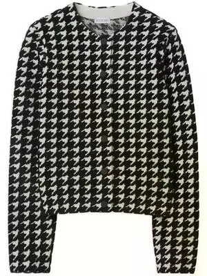 Burberry Houndstooth Crew-neck Jumper