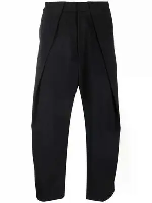 Balmain Draped Cropped Trousers