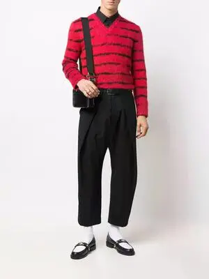 Balmain Draped Cropped Trousers