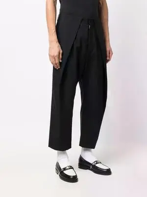 Balmain Draped Cropped Trousers