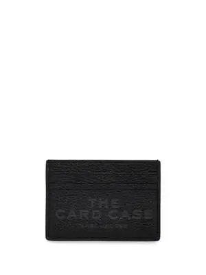 Marc Jacobs Logo-print Leather Cardholder - Black