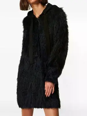 TWINSET Hooded Knit Coat