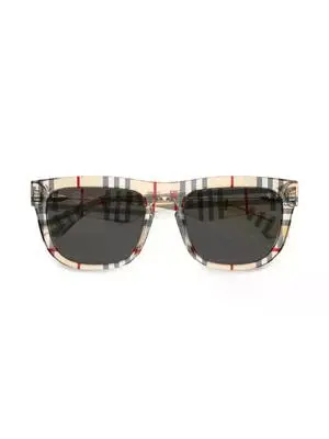 Burberry Vintage Check Square-frame Sunglasses