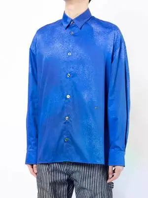 Études Studio Spray-effect Satin Shirt