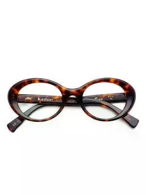 Kàdor Round-frame Glasses - Brown
