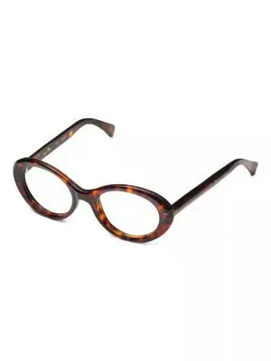 Kàdor Round-frame Glasses - Brown