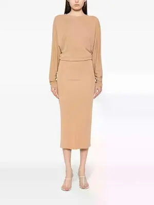 Khaite The Trina Open-back Midi Dress