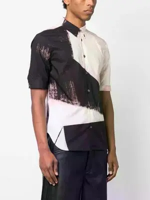 Alexander McQueen Brushstroke Cotton Shirt
