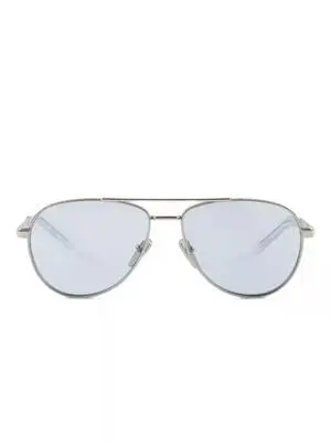 Prada Double-bridge Aviator Sunglasses - Silver