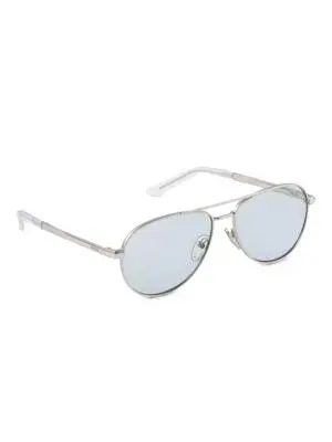 Prada Double-bridge Aviator Sunglasses - Silver