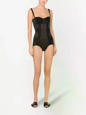 Dolce & Gabbana Lace-detail Balconette Bodysuit