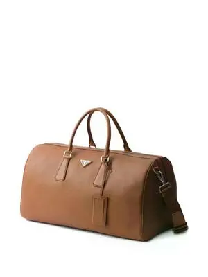 Prada Textured Leather Duffle Bag