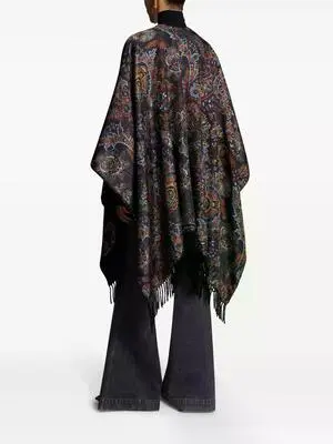Etro Paisley-print Silk Cape