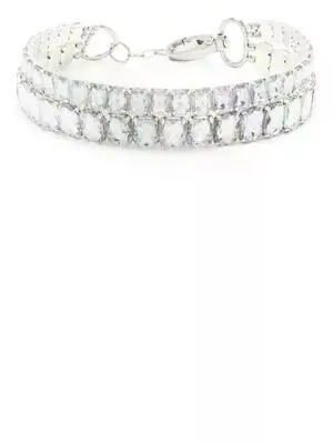 ATU BODY COUTURE Crystal-embellished Choker - Silver
