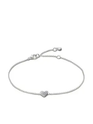 Monica Vinader Heart-charm Chain Necklace - Silver