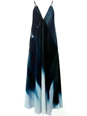 Proenza Schouler Torres Gradient-effect Maxi Dress - Blue