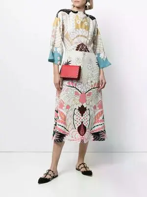 Valentino Garavani Cady Printed Dress