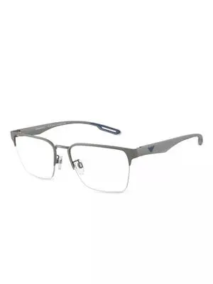 Emporio Armani Square-frame Glasses - Grey