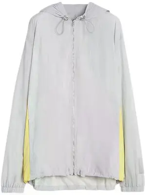 LANVIN Two-tone Zip-up Hoodie