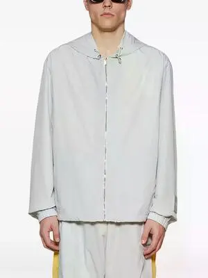 LANVIN Two-tone Zip-up Hoodie