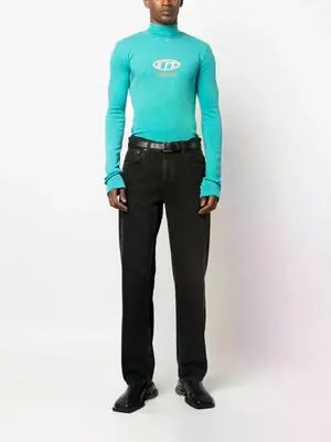 Martine Rose Logo-print High-neck Jumper