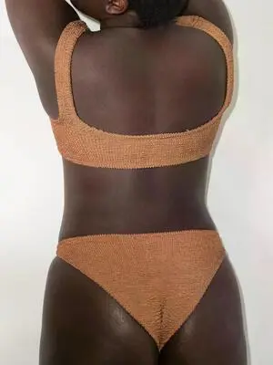 Hunza G Xandra Crinkle Bikini - Brown