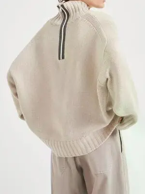Brunello Cucinelli High-neck Knitted Cashmere Jumper