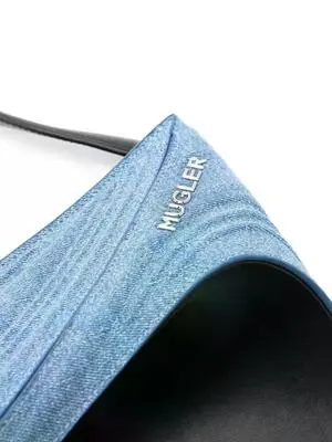 MUGLER Spiral Curve 01 Shoulder Bag - Blue