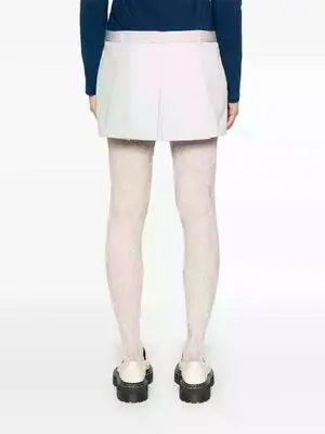 Miu Miu Logo-buckle Pleated Miniskirt