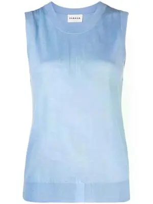 P.a.r.o.s.h Crew-neck Fine-knit Tank Top