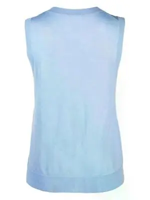 P.a.r.o.s.h Crew-neck Fine-knit Tank Top